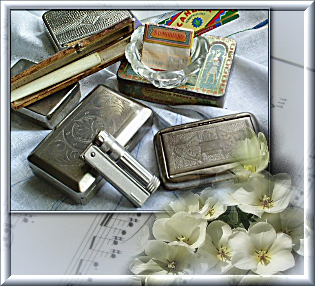 "Création": Oude Shag doosjes...